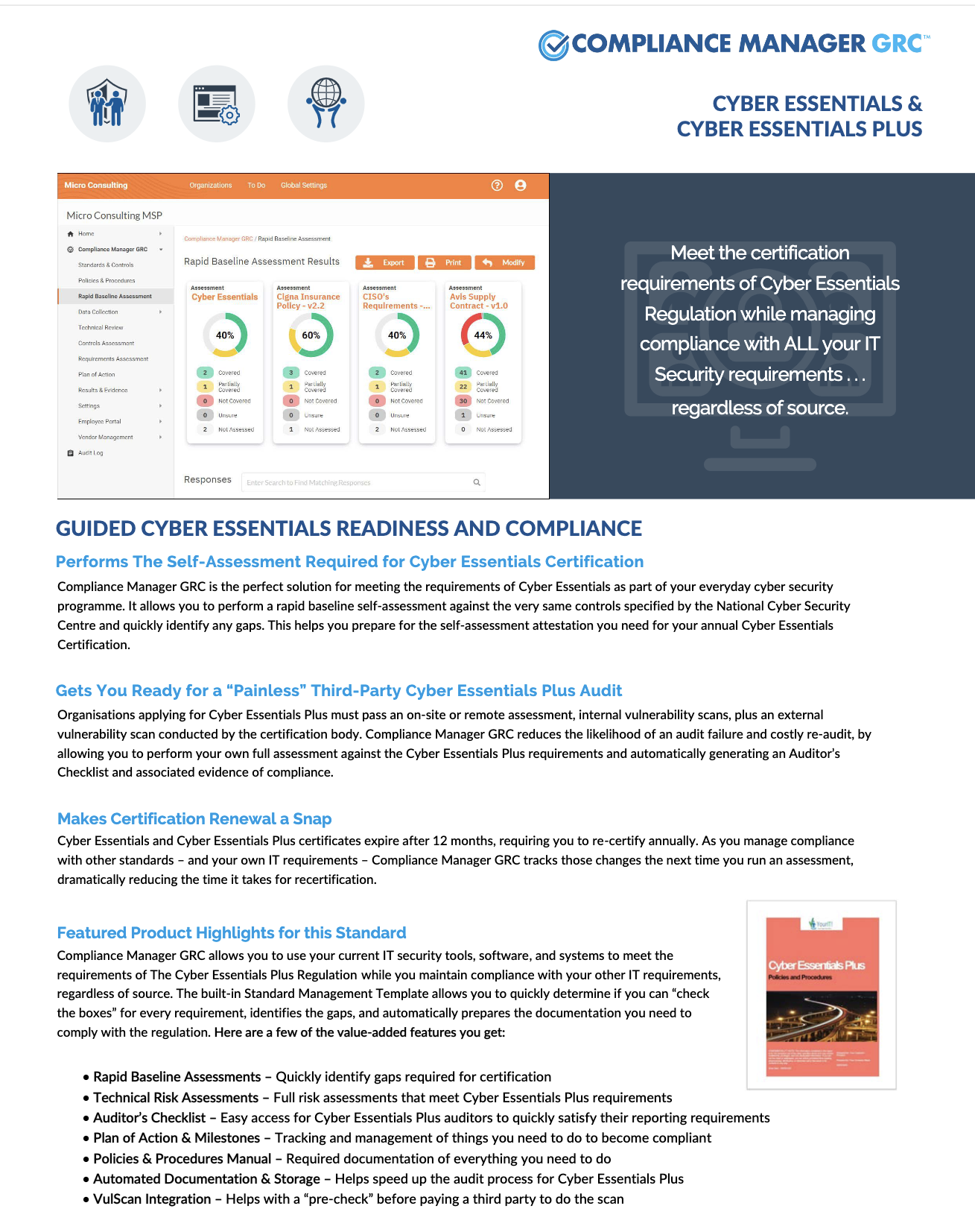 Cyber Essentials - Compliance Manager GRC